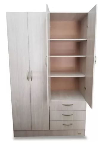 Placard con Lustre Platinum Plus 1004 Gris Andi con 4 Puertas y 3 ...