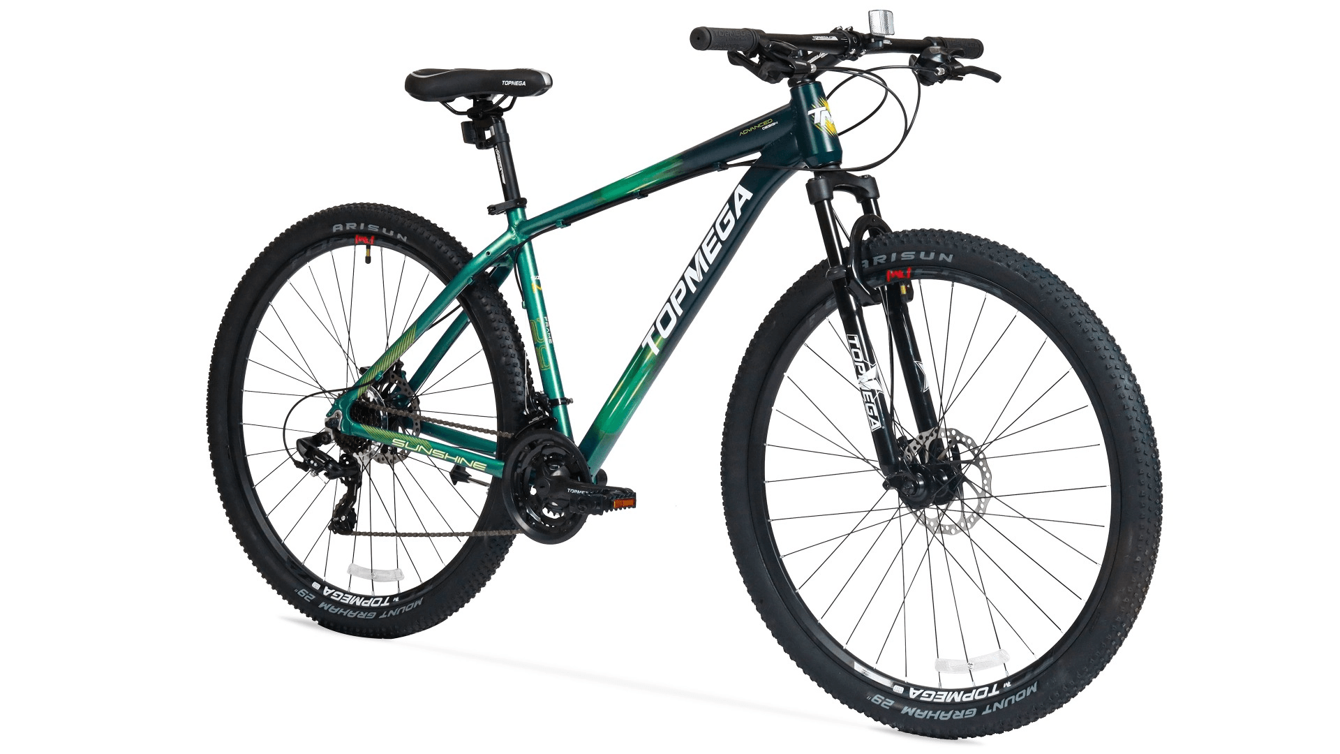 Bicicleta Mountain Bike TOPMEGA Sunshine R29 21vel Verde Talle M